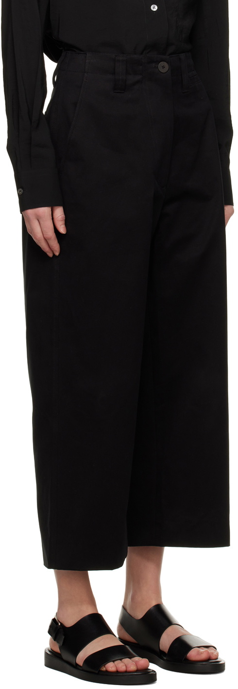 Studio Nicholson Black Asher Trousers Studio Nicholson