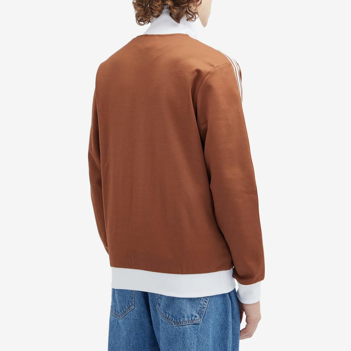 Adidas Men's Beckenbauer Track Top in Preloved Brown adidas