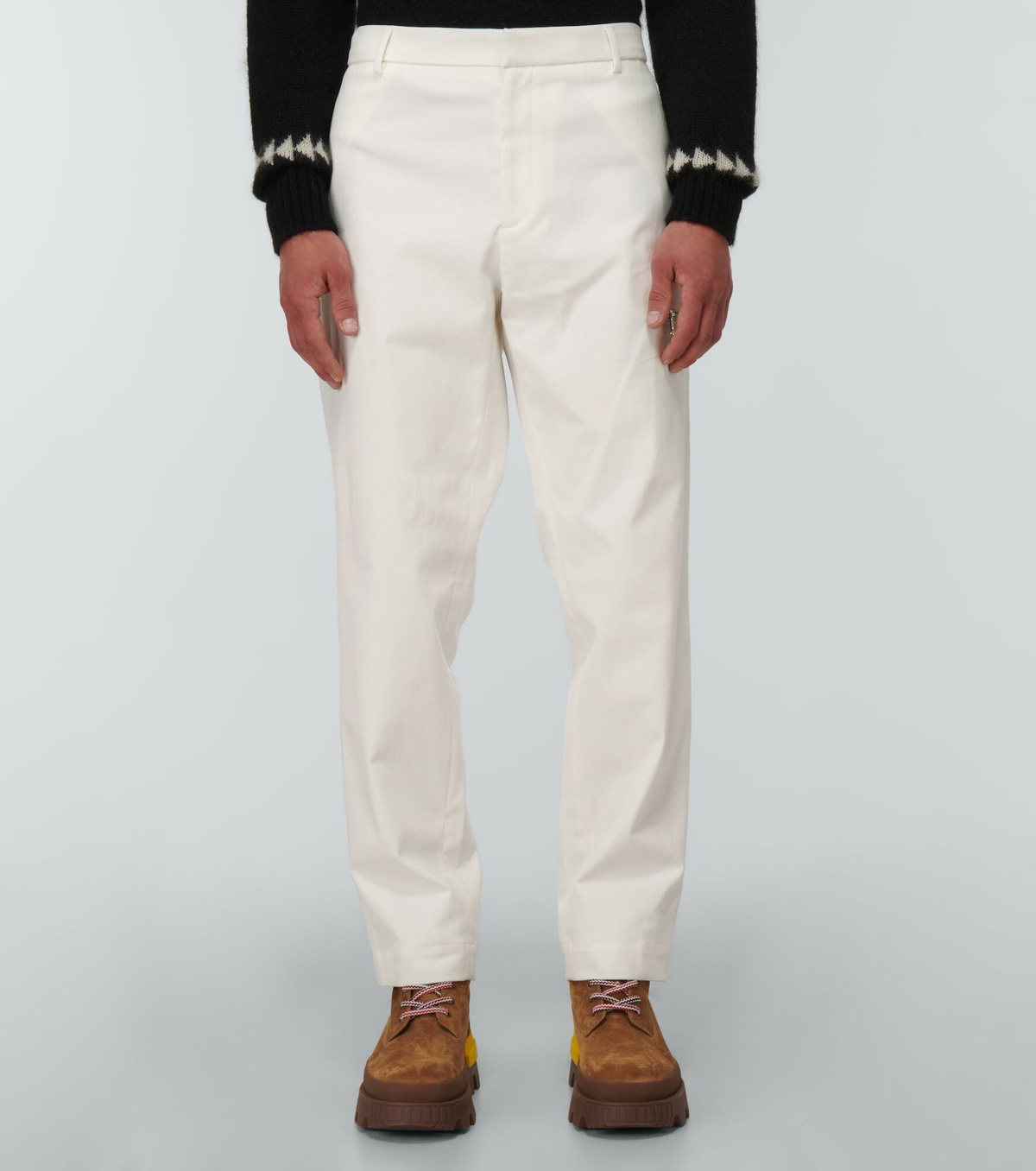 Moncler - Straight cotton pants Moncler
