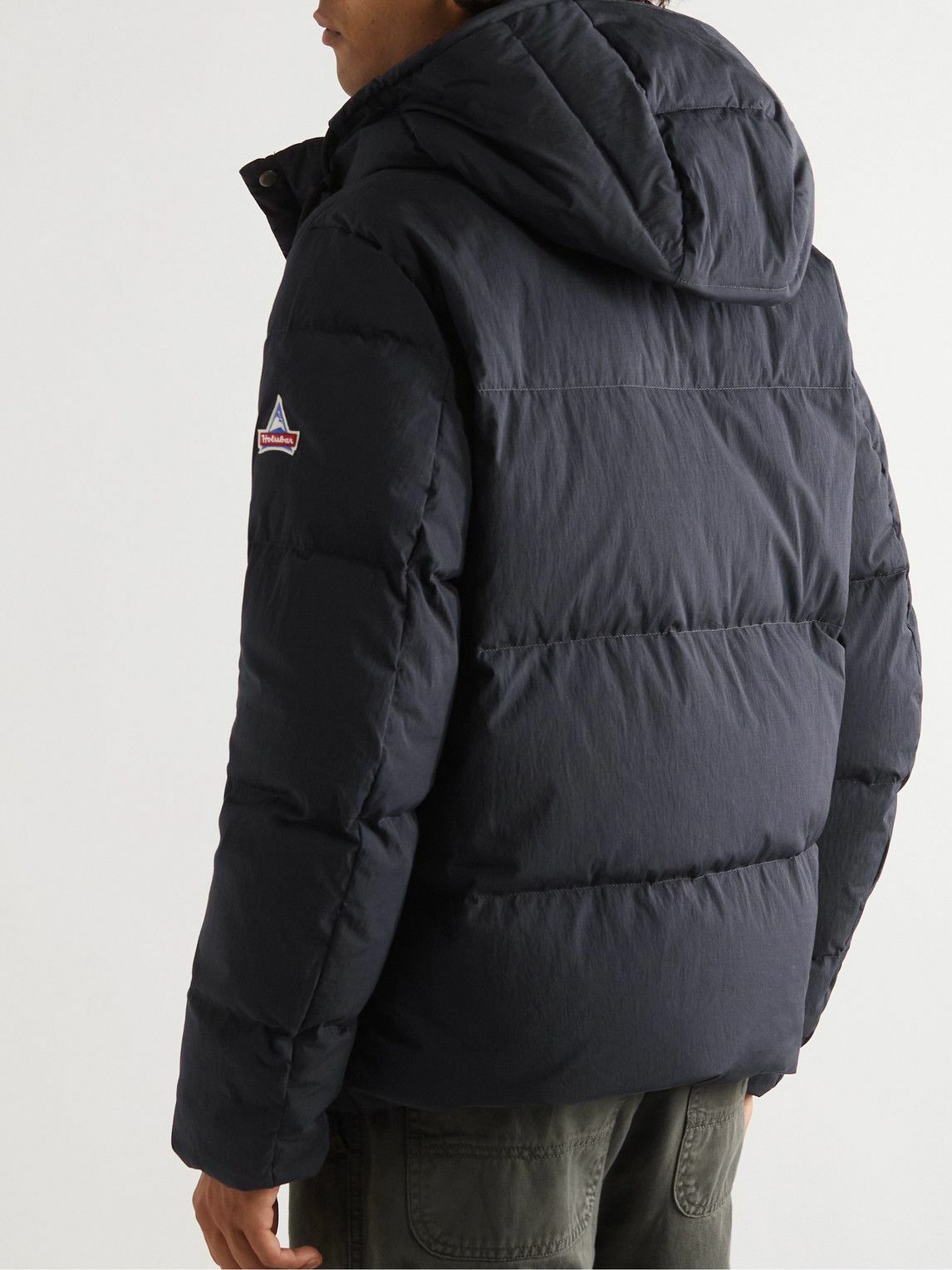 Holubar - Crinkle M138 Quilted Cotton-Blend Shell Hooded Down Jacket ...