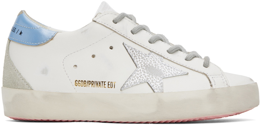 Golden Goose SSENSE Exclusive White Super-Star Classic Sneakers Golden ...