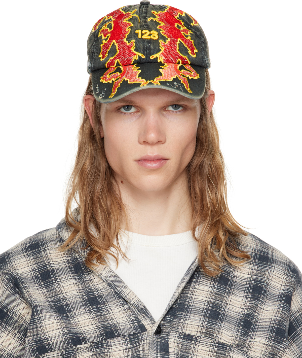 Rivington Roi Rebis Black & Red Lambs Cap Rivington Roi Rebis