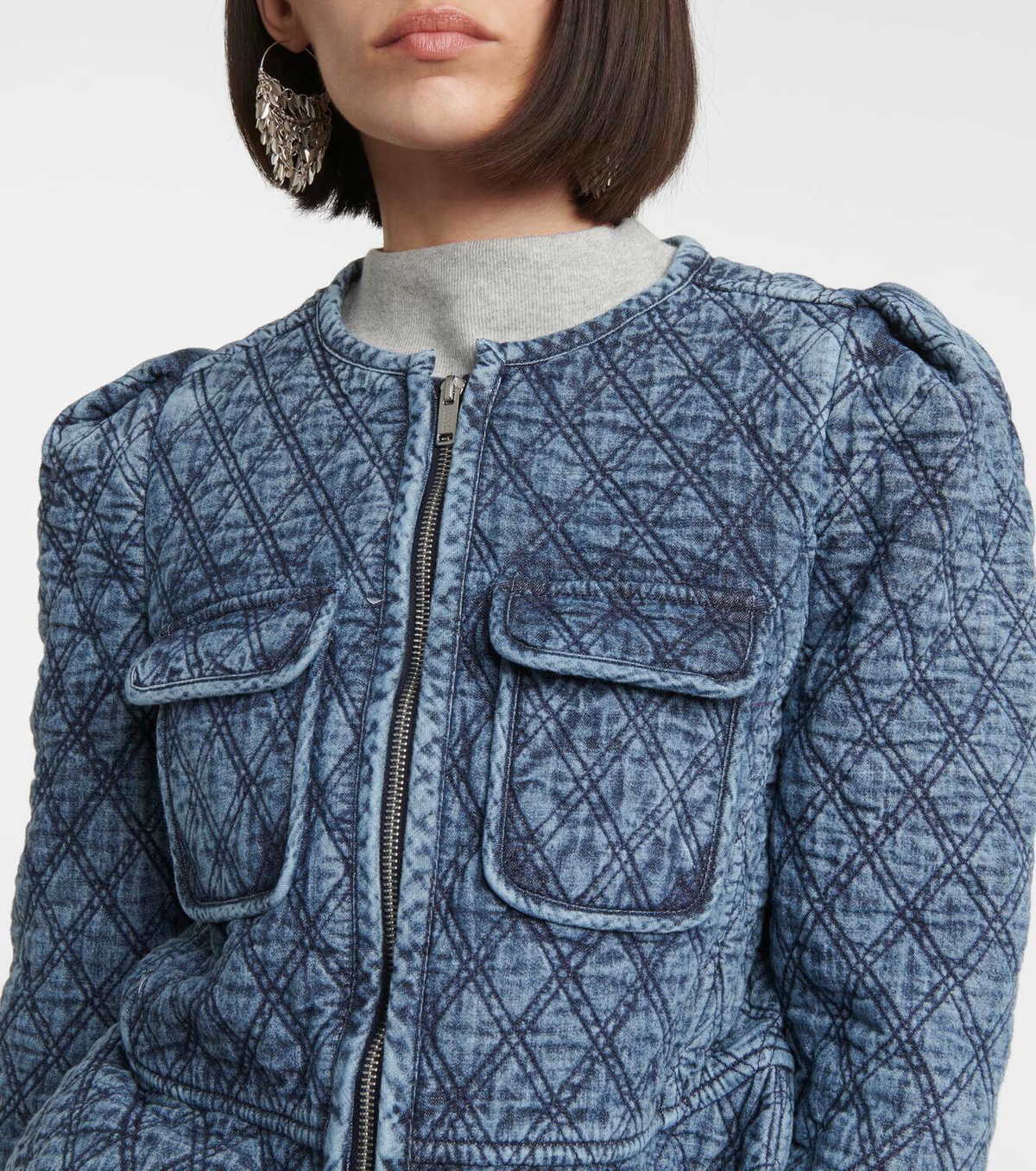 Marant Etoile Deliona quilted cotton jacket Isabel Marant Etoile