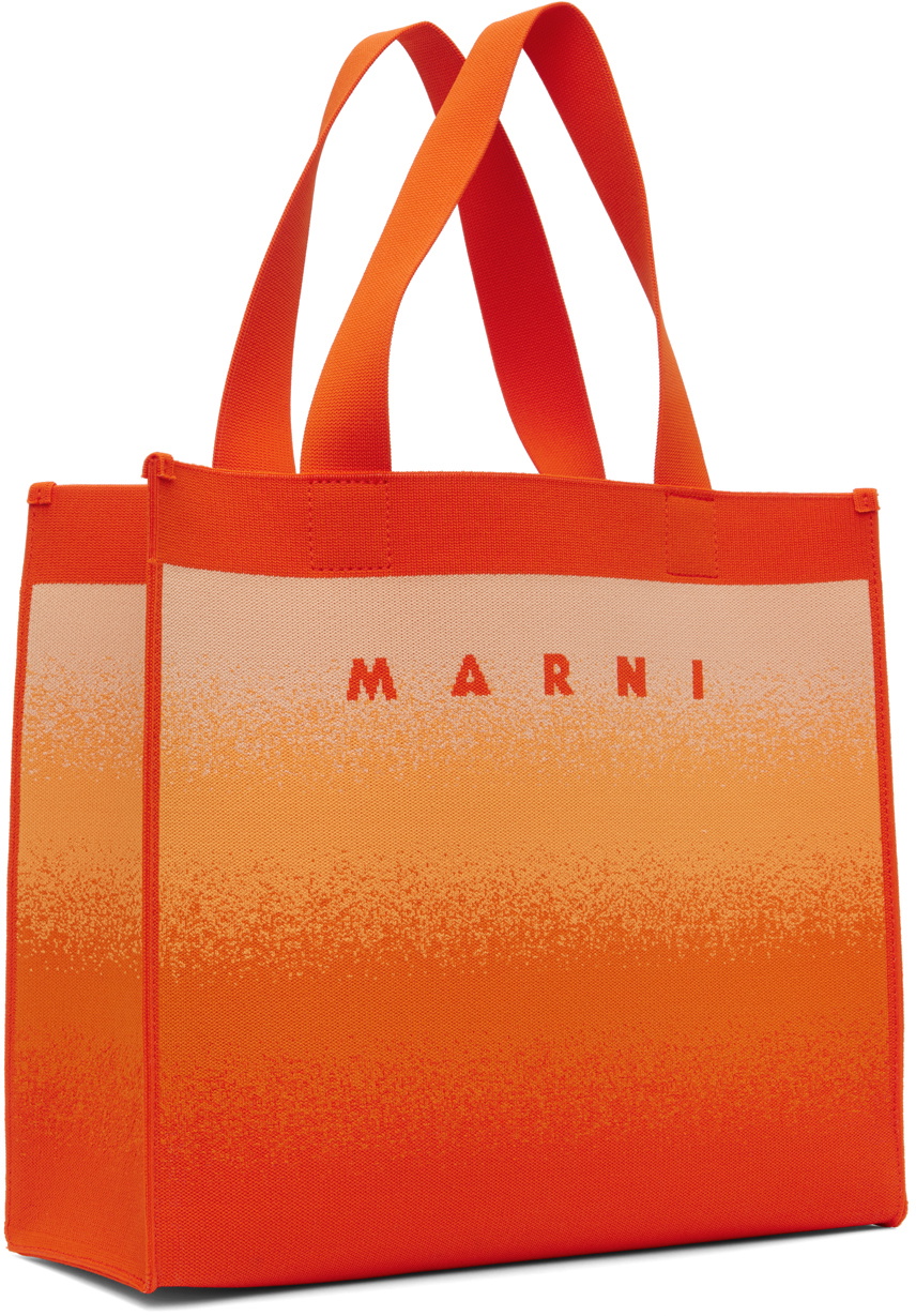 Marni Orange Shopping Tote Marni