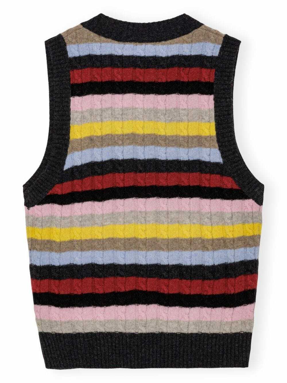 GANNI - Wool V-necked Vest GANNI