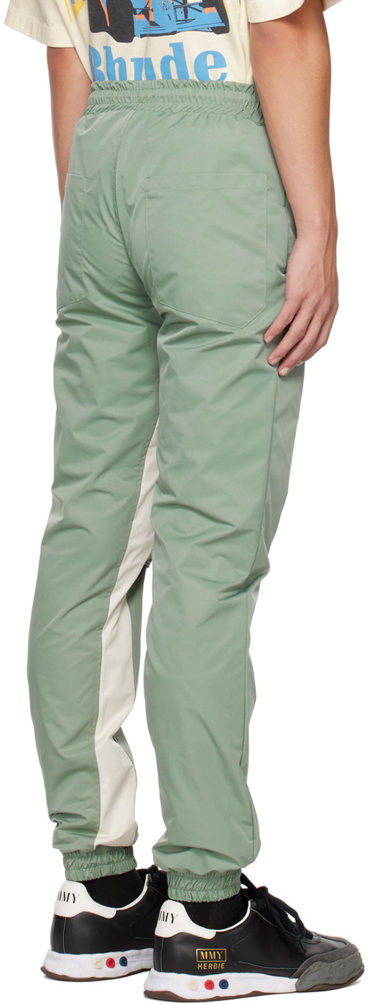 Rhude Green Mock-Fly Lounge Pants Rhude