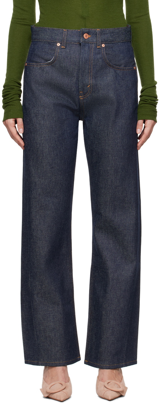 BITE Navy Curved Jeans BITE