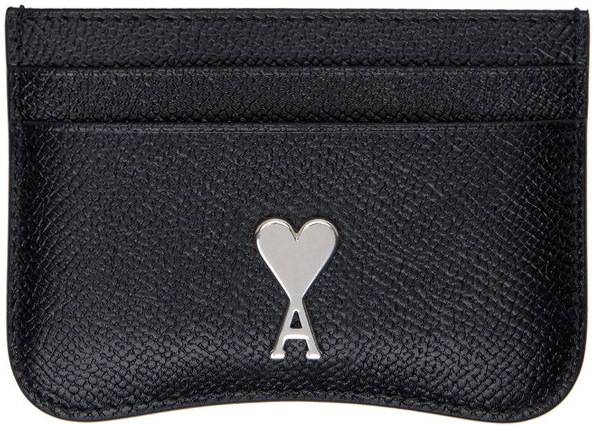 Ami Paris Card Holder Black Mens AMI