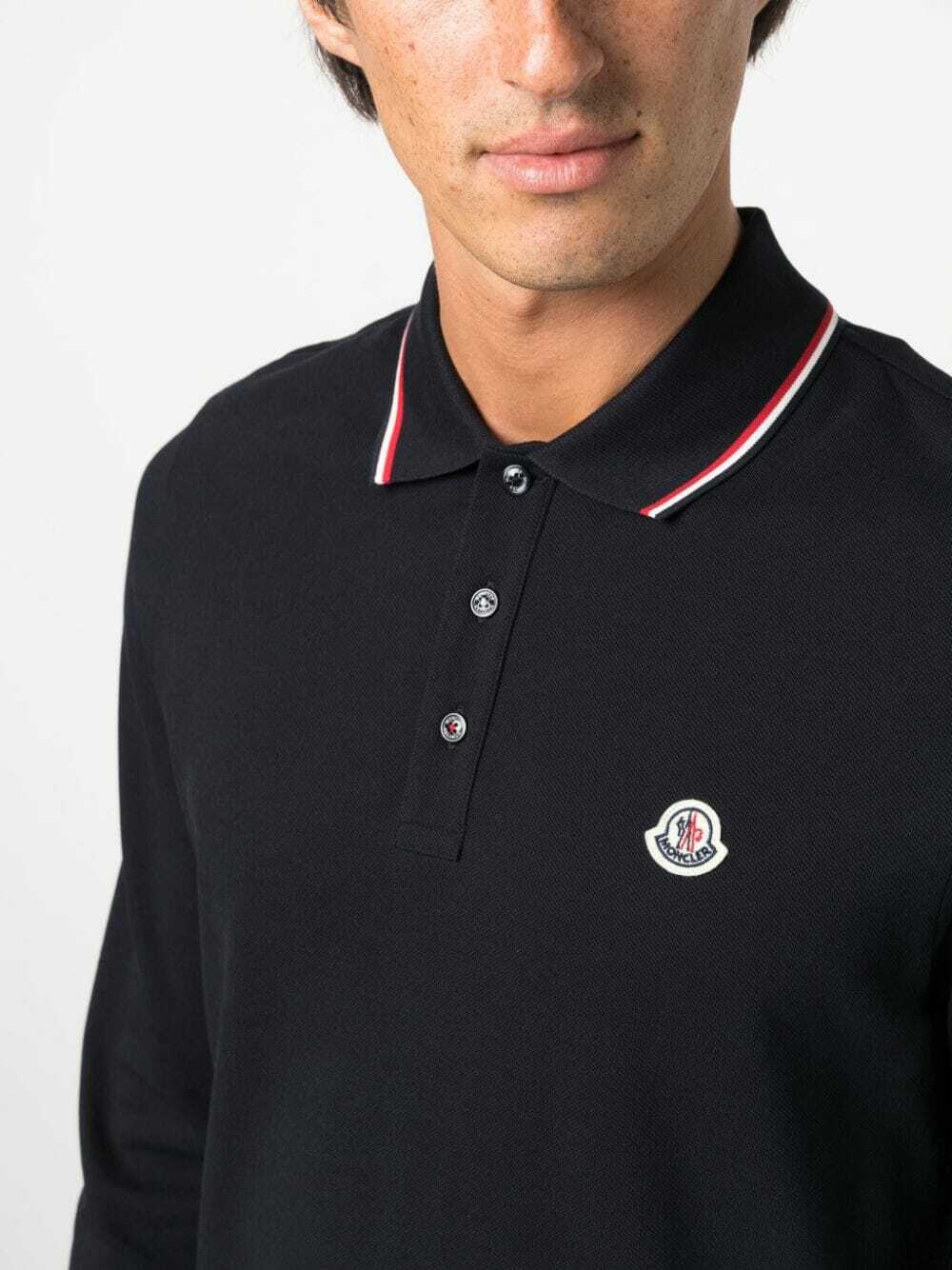 MONCLER - Cotton Polo Shirt With Logo Moncler
