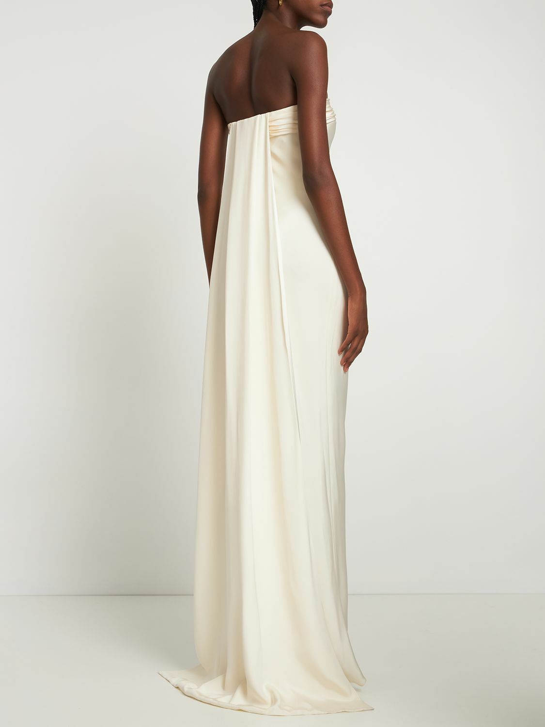 TOM FORD - Silk Maroccaine Strapless Column Gown TOM FORD