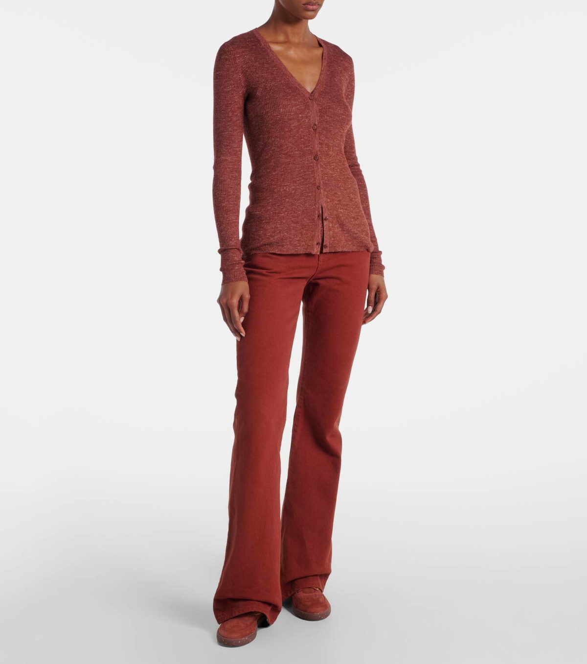 Gabriela Hearst Aiste cashmere, silk, and hemp cardigan Gabriela Hearst