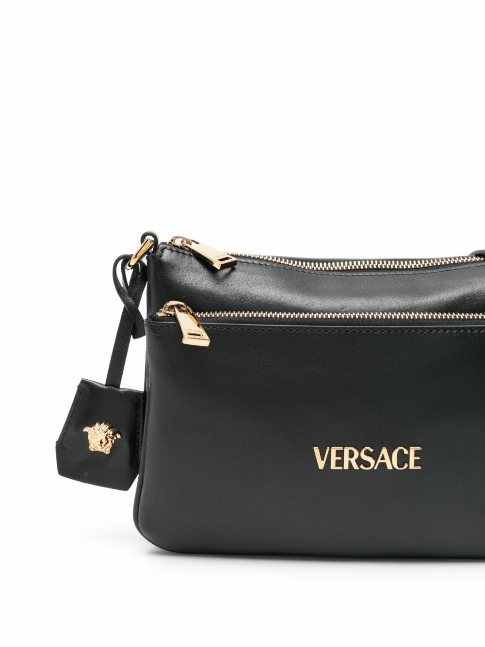Versace Logo-Lettering Shoulder Bag Versace