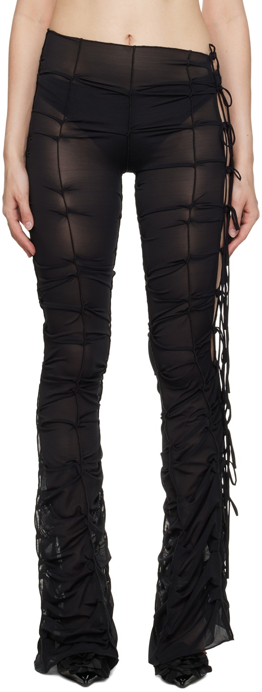 FANCÌ Black Droopy Trousers