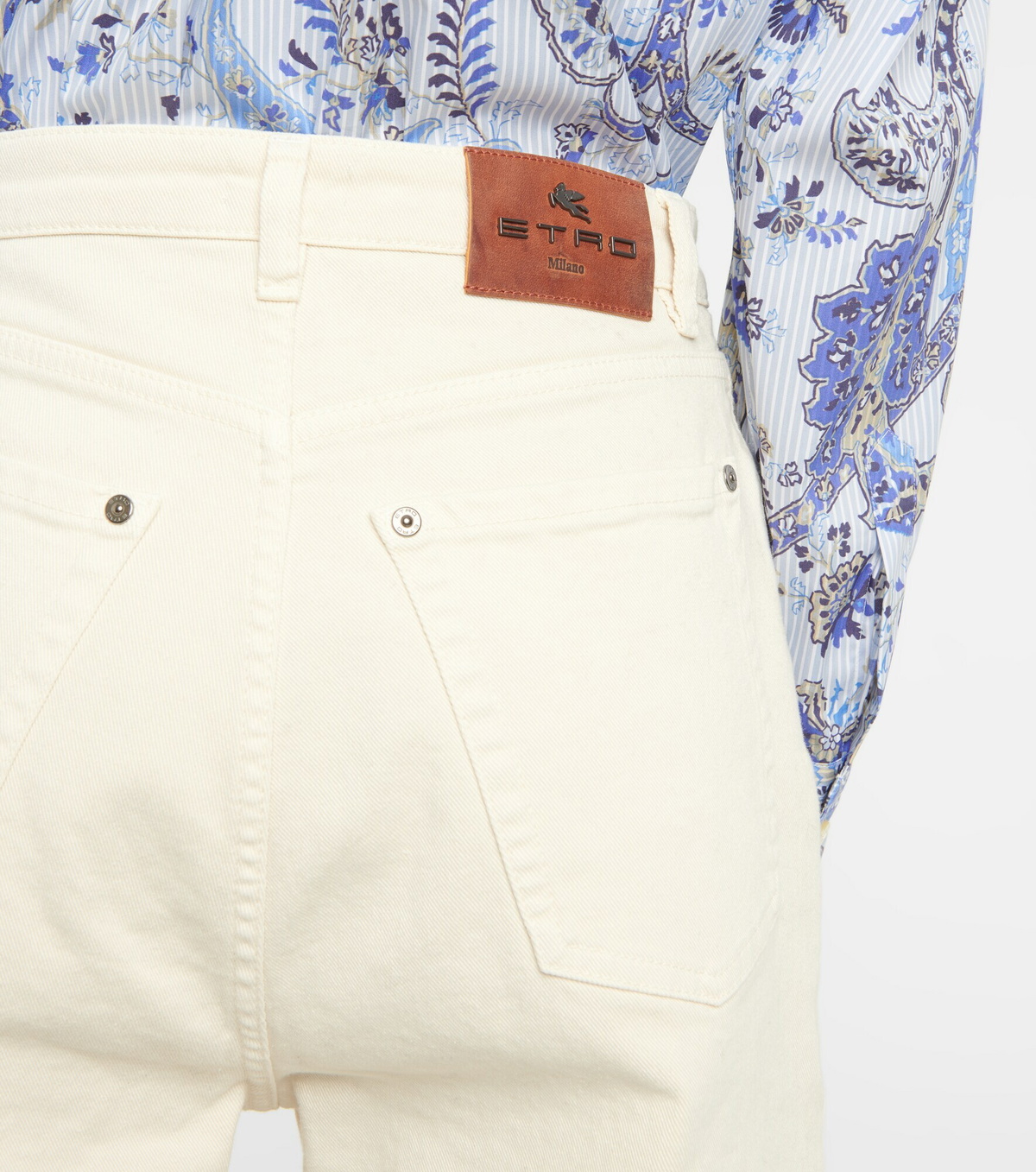 Etro - High-rise distressed jeans Etro