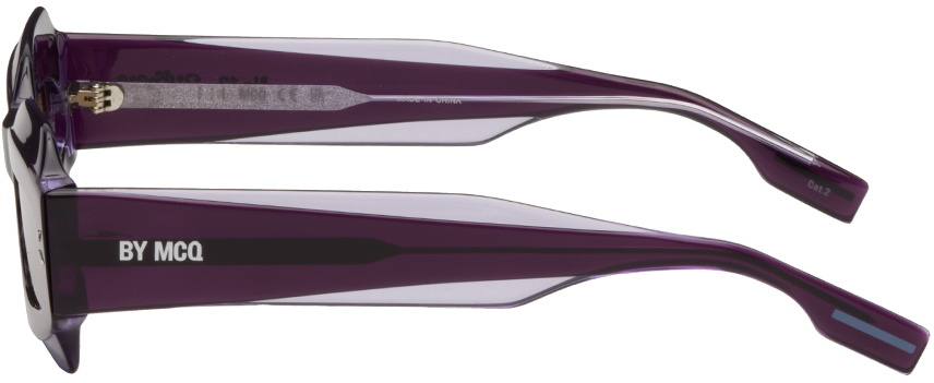 MCQ Purple Rectangular Sunglasses McQ Alexander McQueen
