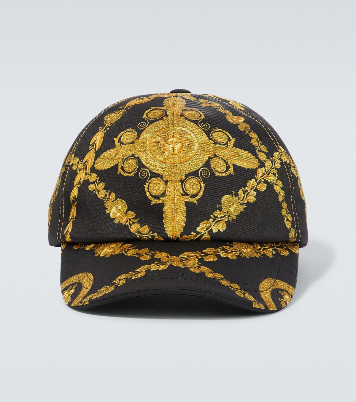 Versace Maschera Baroque satin baseball cap Versace