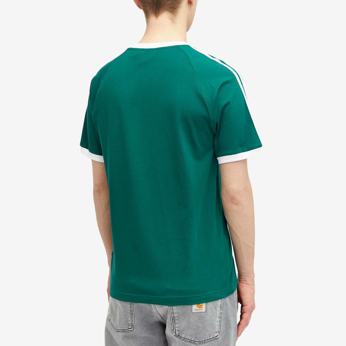 Adidas Men's 3-Stripe T-shirt in Collegiate Green adidas