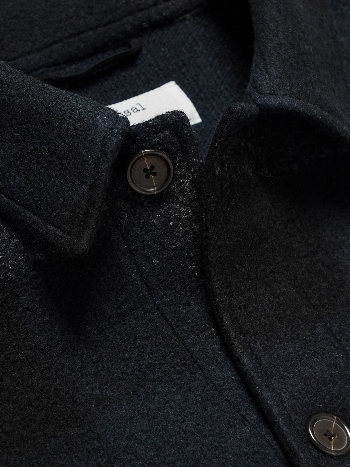 Universal Works - Checked Fleece Jacket - Black Universal Works