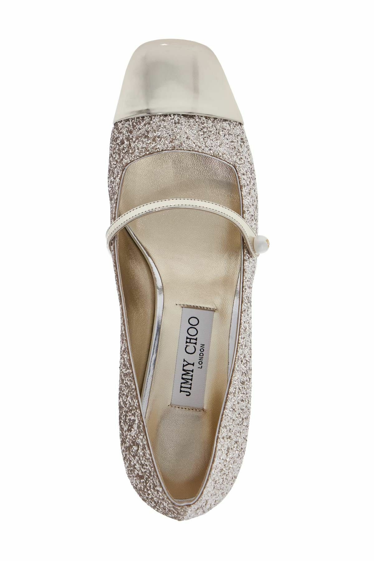 JIMMY CHOO 'mary jane elisa Gold Jimmy Choo