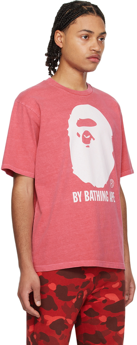 BAPE Red Overdye T-Shirt A Bathing Ape