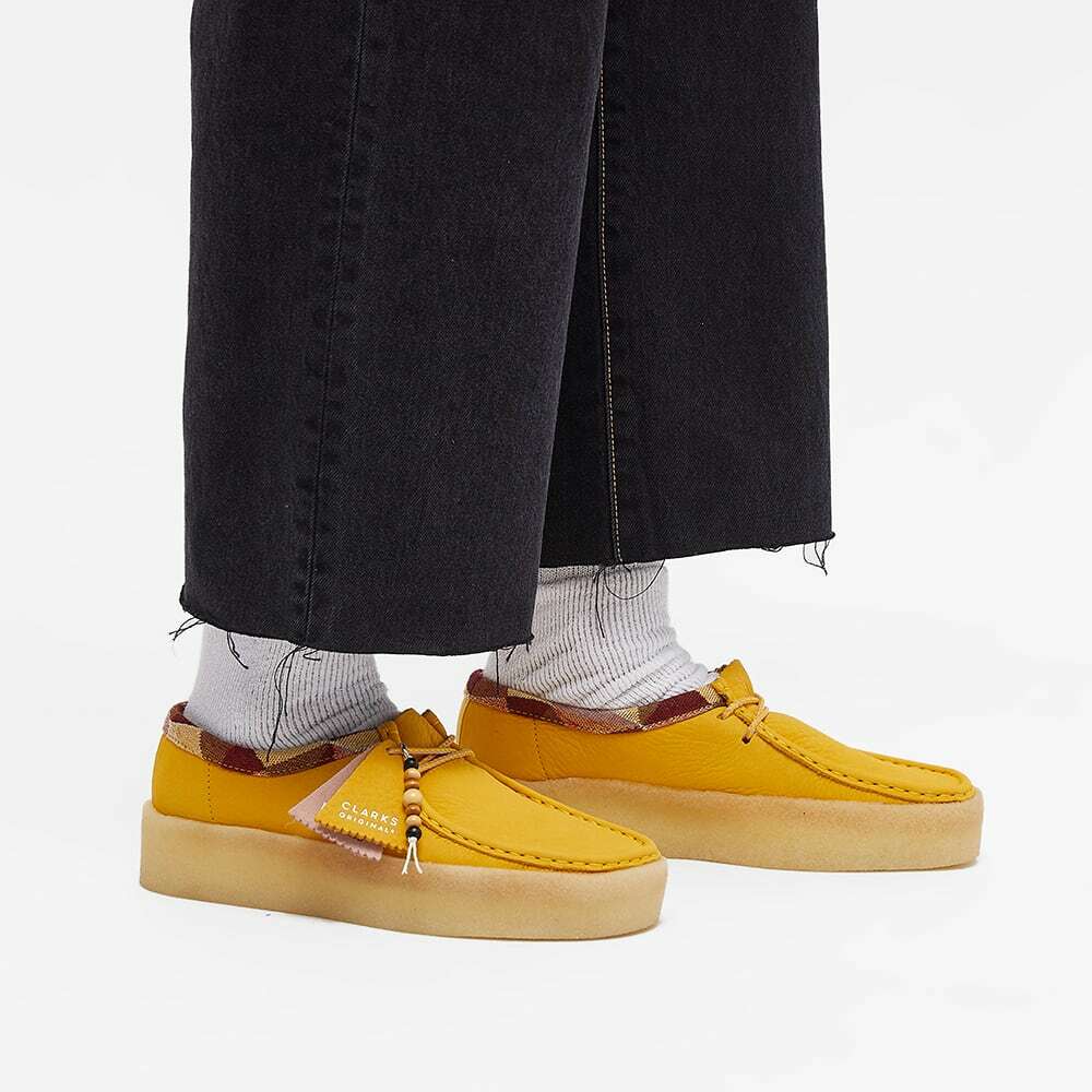 Clarks Originals Women's Wallabee Cup in Yellow Nubuck Clarks Originals