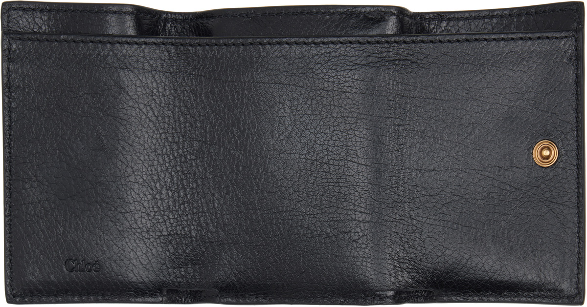 Chloé Black Mini Paddington Tri-Fold Wallet Chloe