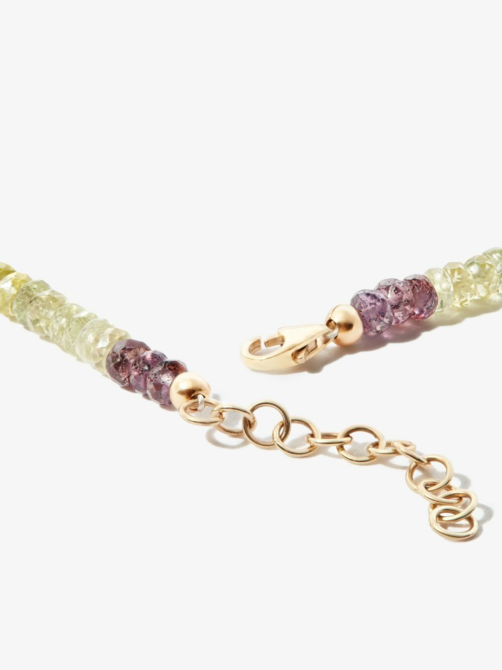 Roxanne First 9K Yellow Gold Vibes Sapphire Necklace Roxanne First