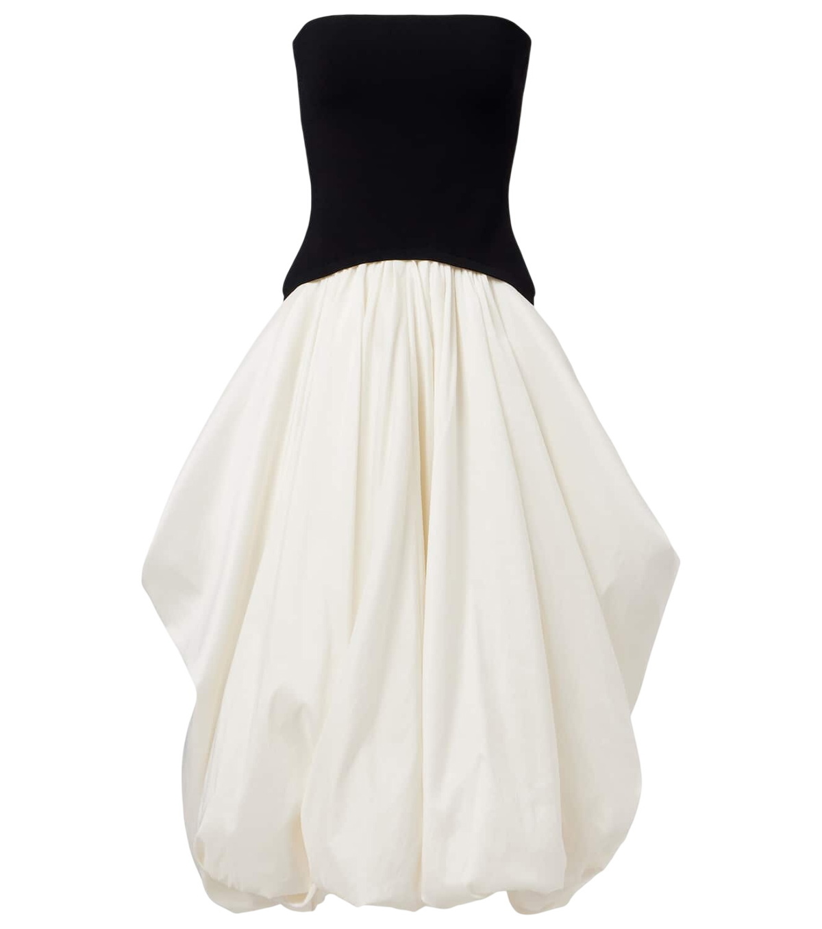 Simkhai Izzy strapless taffeta midi dress Simkhai