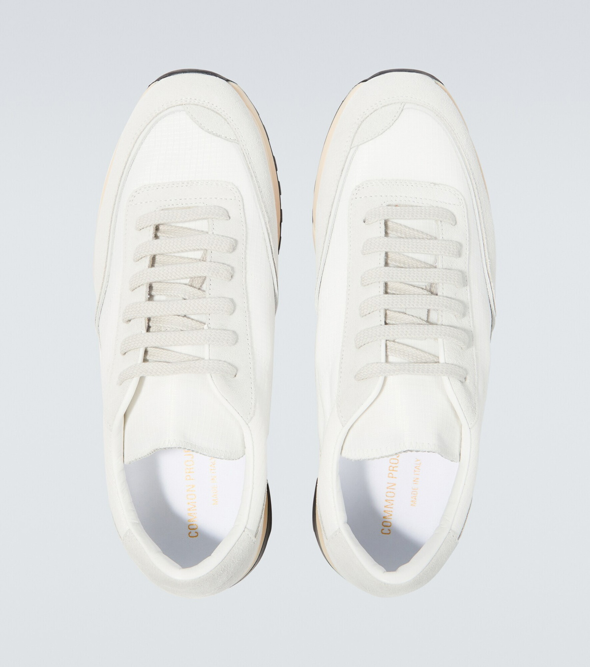 Common Projects - Track 80 suede-paneled sneakers Common Projects