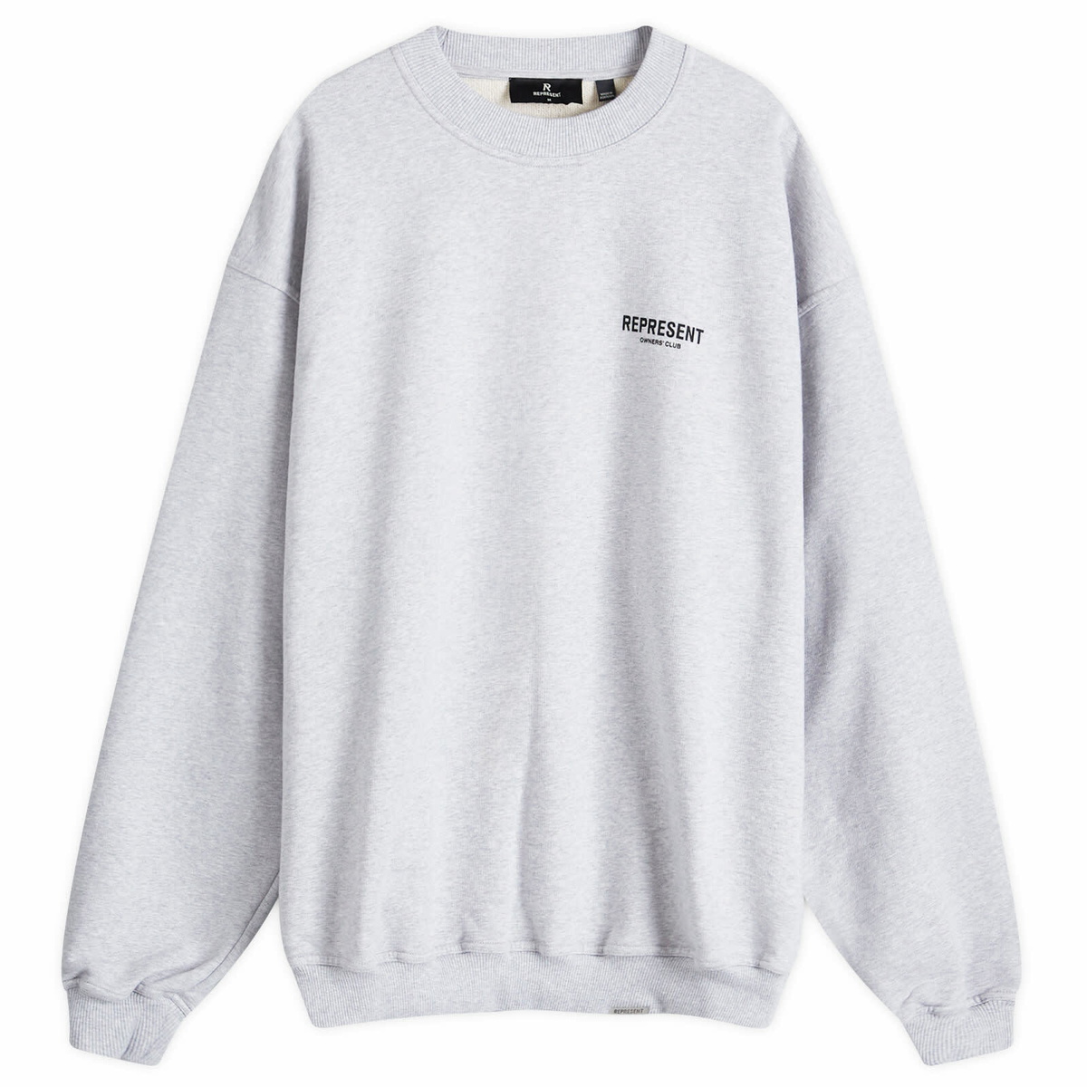 Represent Men's Owners Club Sweater in Ash Grey Black Represent
