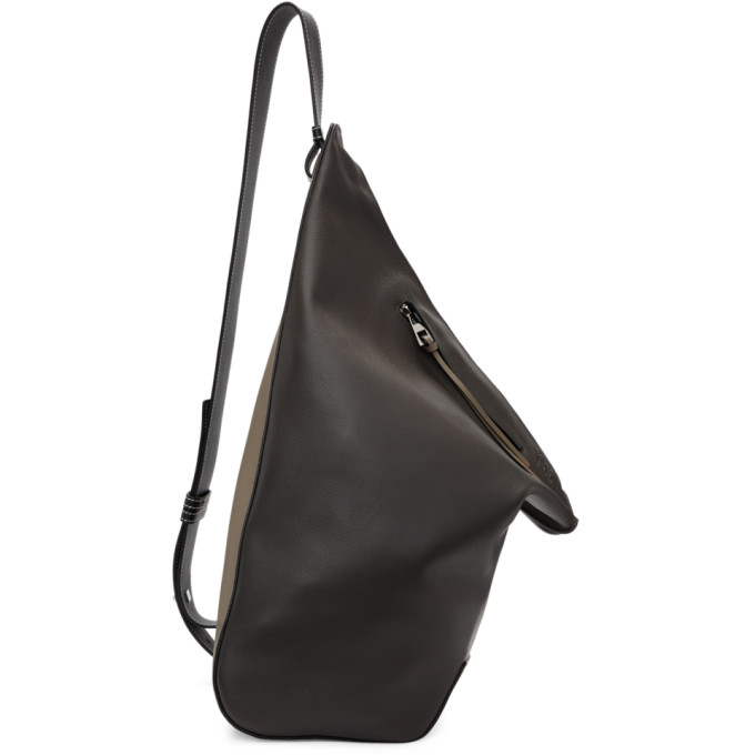 Loewe Grey and Taupe Anton Backpack Loewe