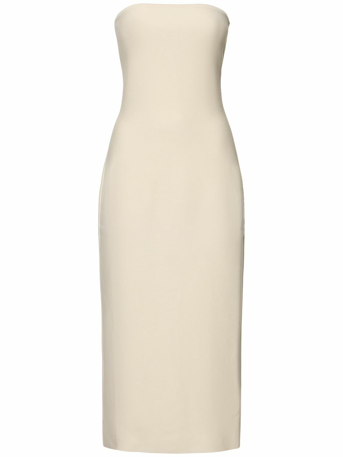 GABRIELA HEARST Immanuel Strapless Wool Knit Long Dress Gabriela Hearst