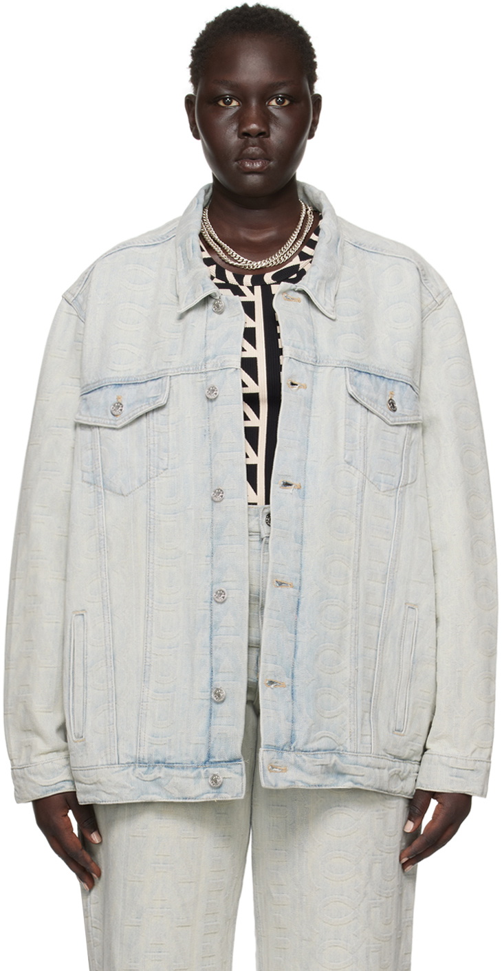 Marc Jacobs Blue 'The Monogram' Denim Jacket Marc Jacobs