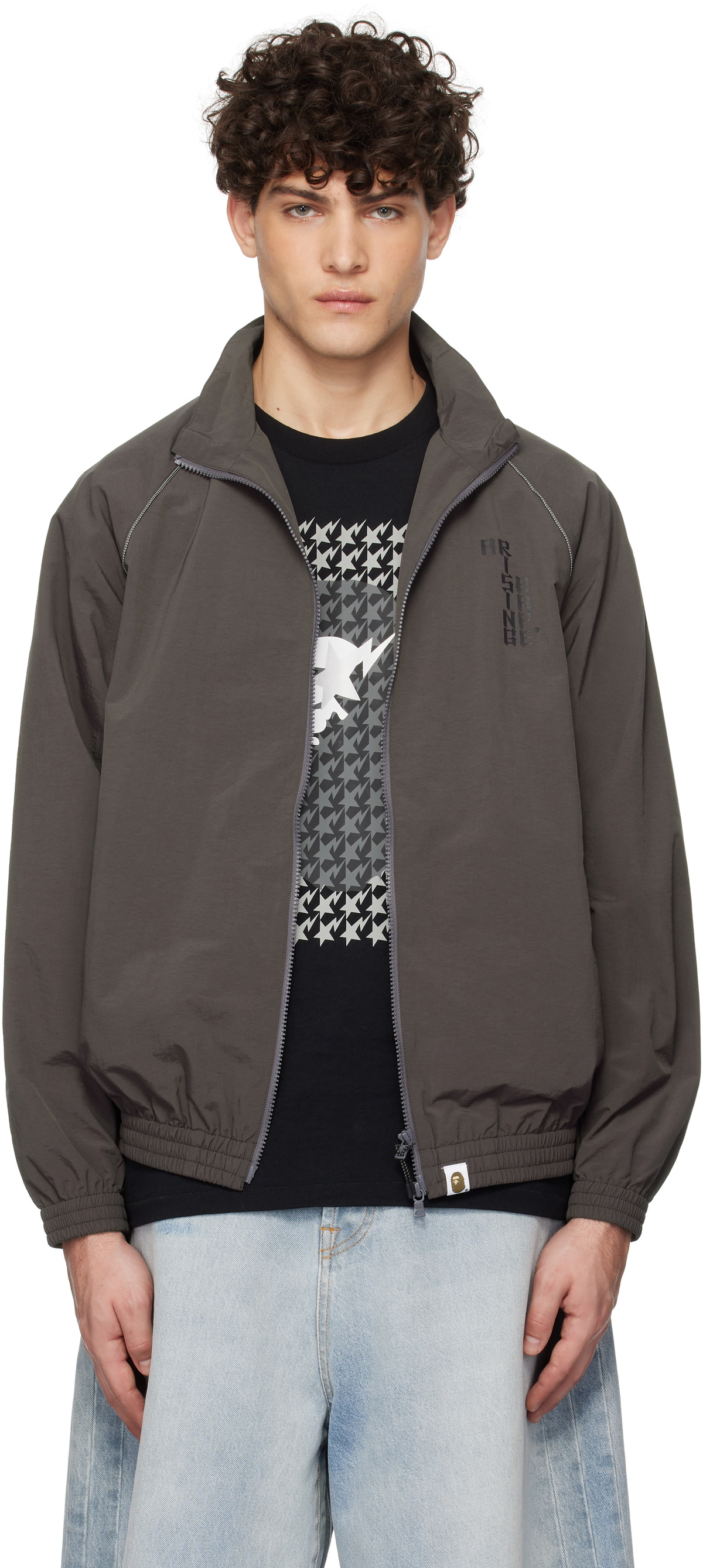 BAPE Gray Tiger & Dragon Track Jacket A Bathing Ape