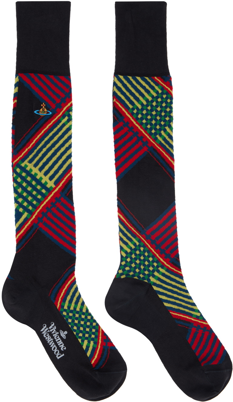 Vivienne Westwood Multicolor Combat Tartan Socks Vivienne Westwood