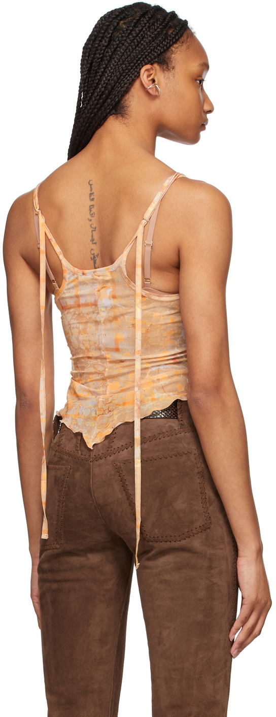 Charlotte Knowles Beige Halcyon Tank Top Charlotte Knowles