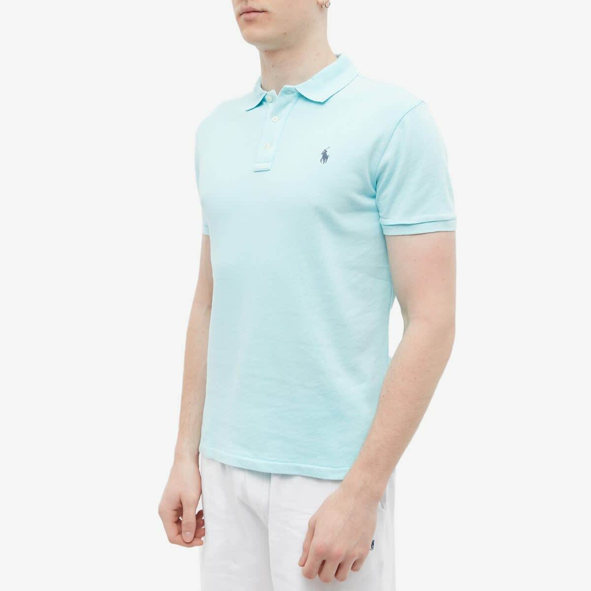 Polo Ralph Lauren Men's Spa Terry Polo Shirt in Island Aqua Polo Ralph ...