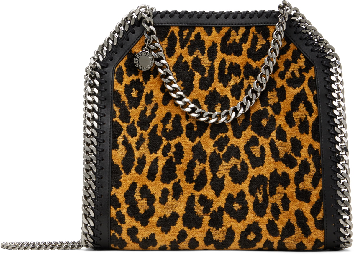 Stella McCartney Black & Tan Leopard Falabella Mini Bag Stella McCartney