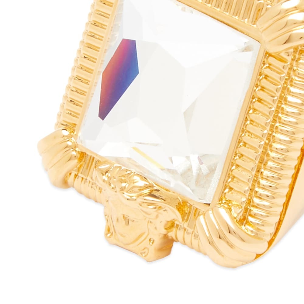 Versace Women's Crystal Ring in Gold Versace