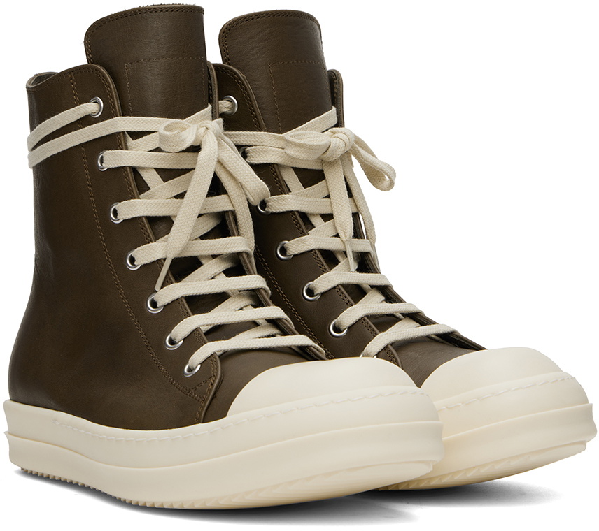 Rick Owens Khaki Porterville Sneakers Rick Owens