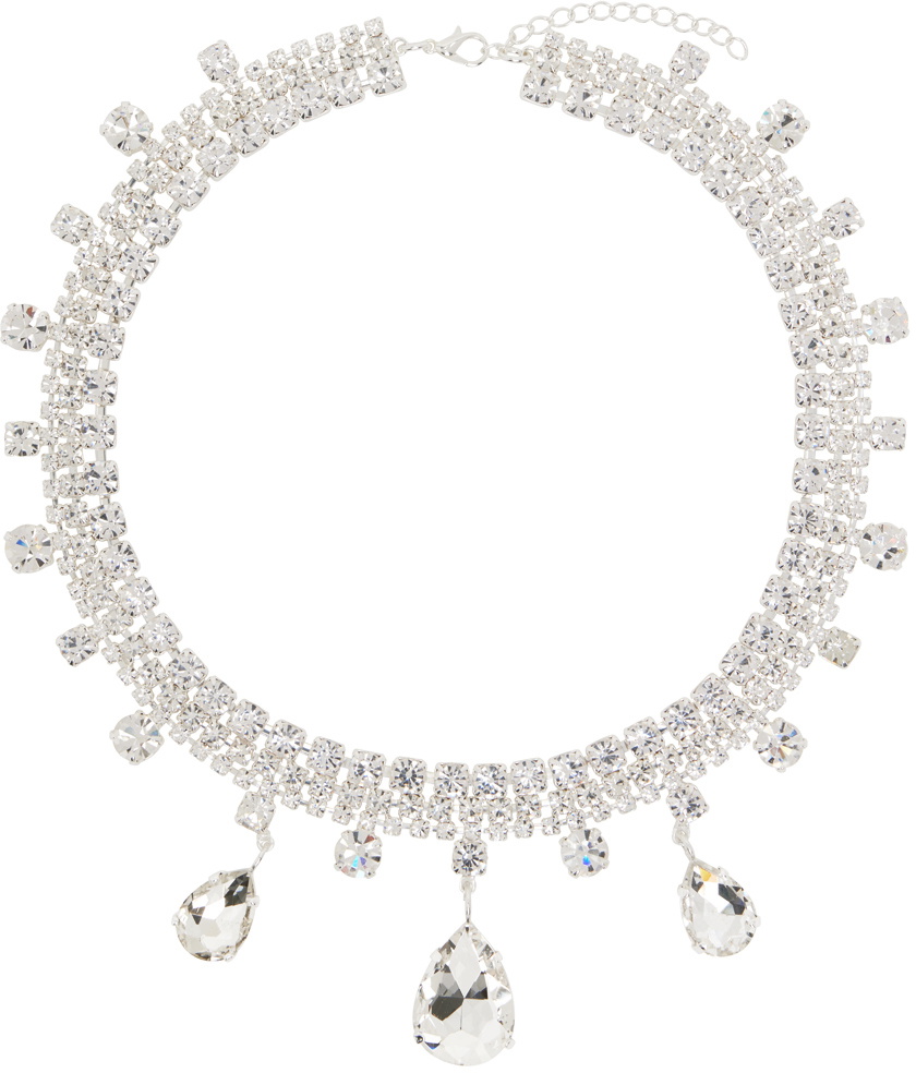Pristine SSENSE Exclusive Silver Crystal Montee Choker Pristine