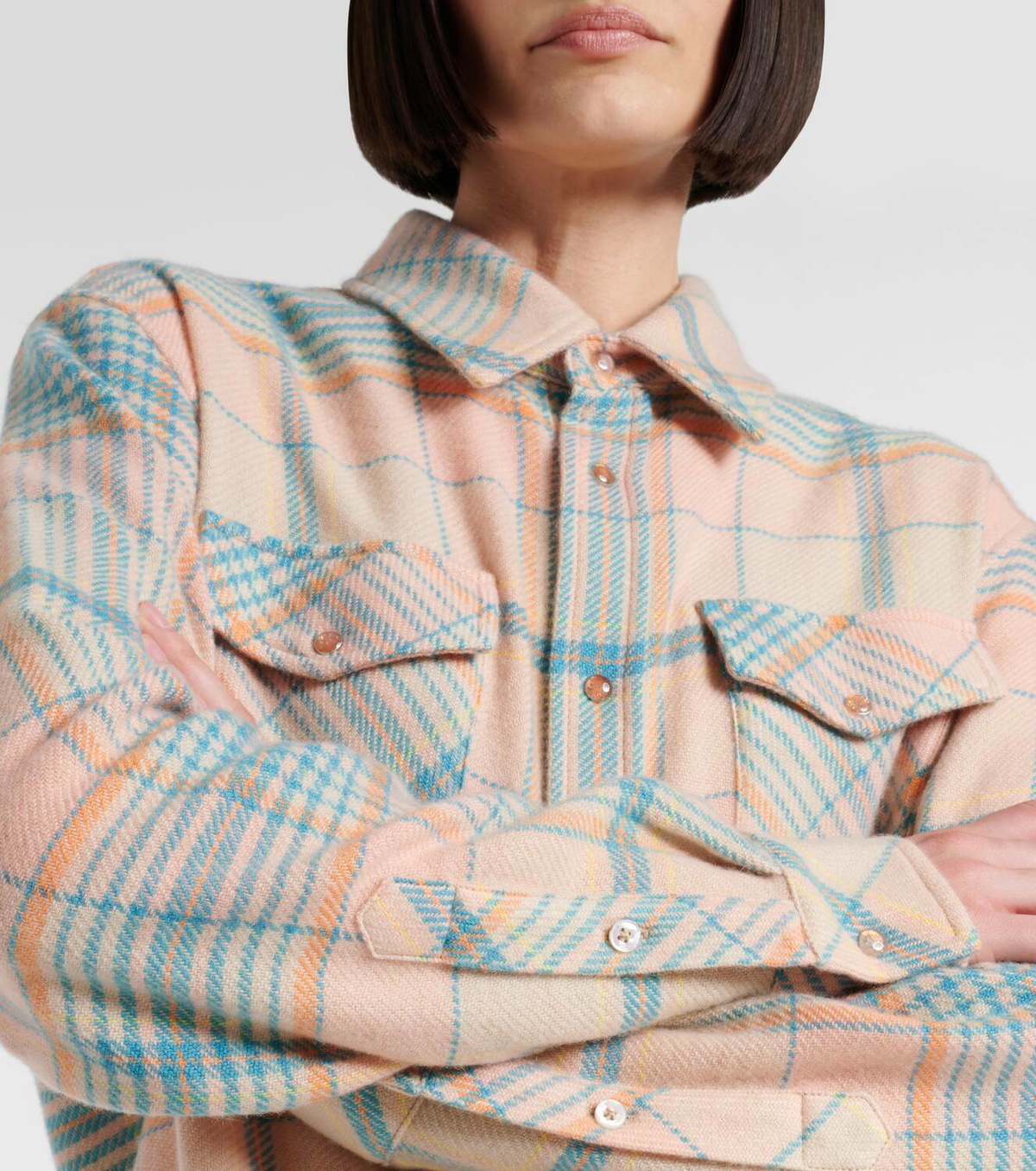 God's True Cashmere Lover plaid cashmere shirt God's True Cashmere