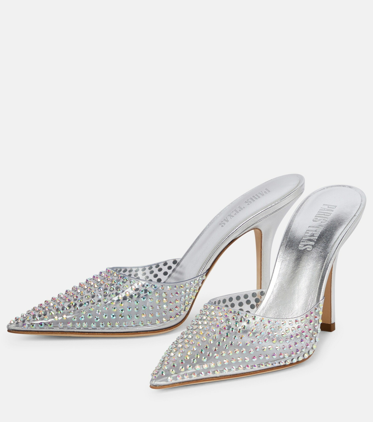 Paris Texas - Hollywood embellished PVC mules Paris Texas