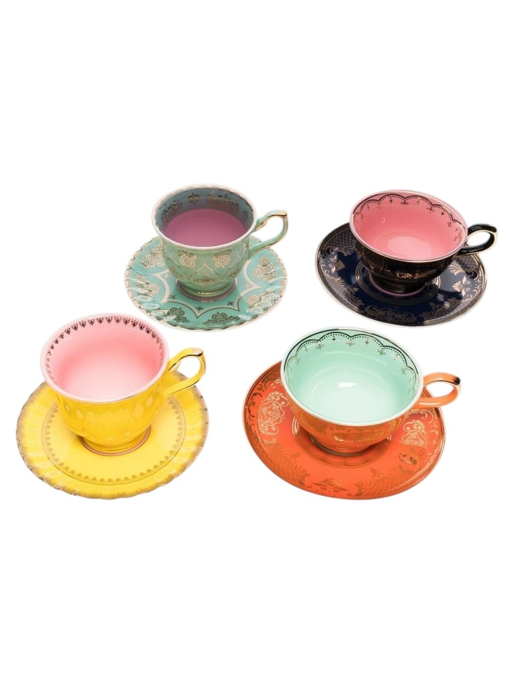 POLSPOTTEN Multicoloured Grandpa Tea Set POLSPOTTEN