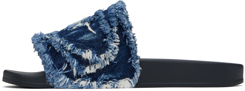Diesel Blue Sa-Slide D Denim Slides Diesel