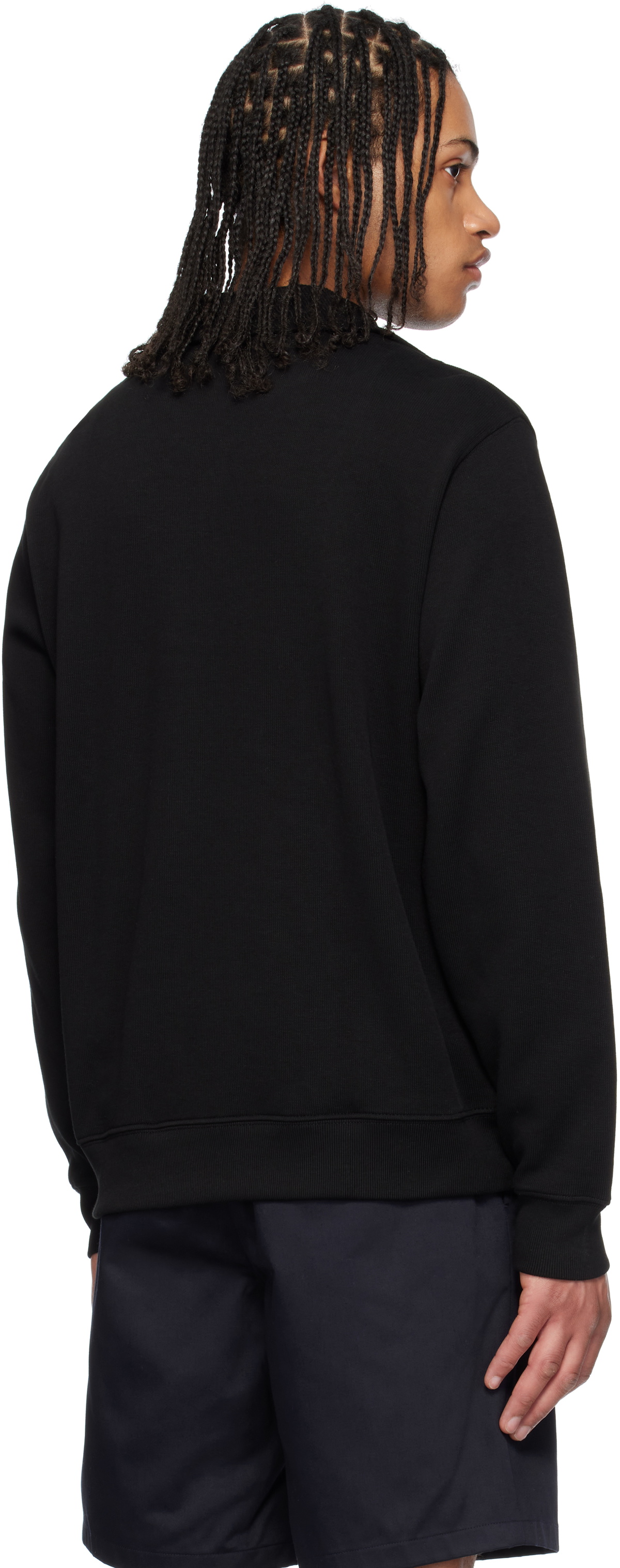 Lacoste Black Zip-Up High-Neck Sweatshirt Lacoste