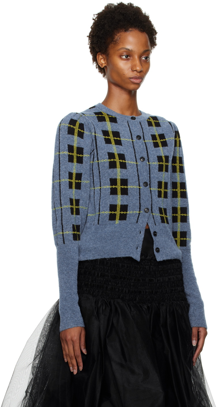 Molly Goddard Blue Maren Cardigan Molly Goddard