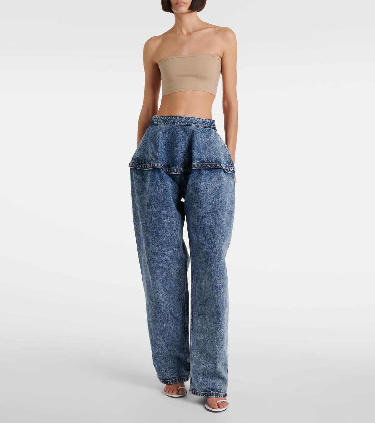 Alaïa High-rise wide-leg jeans ALAÏA