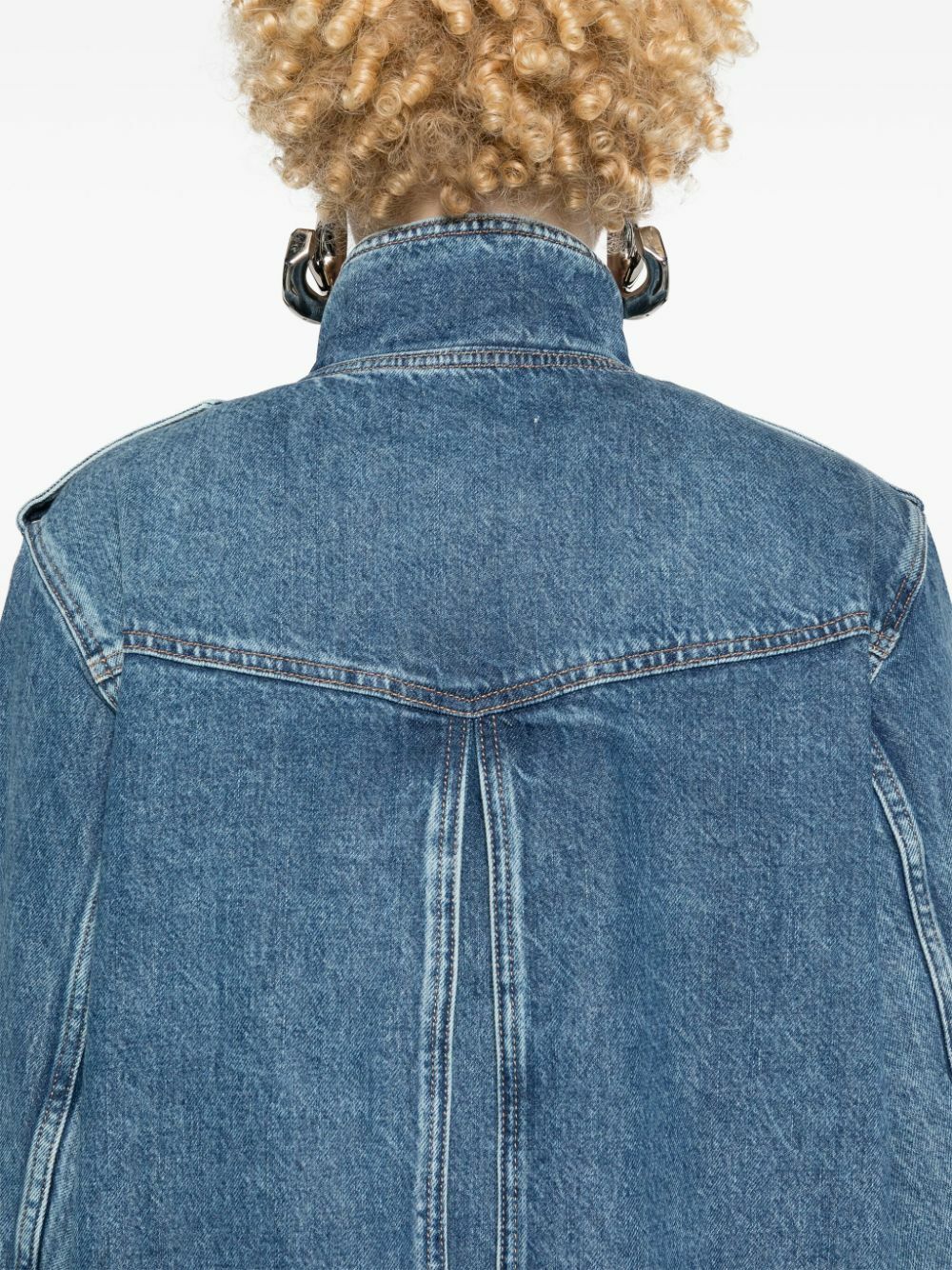 FRAME Blue Power Denim Jacket Frame Denim