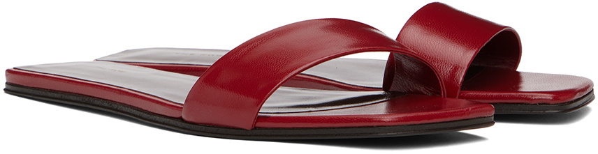 The Row Red Chocolate Sandals The Row